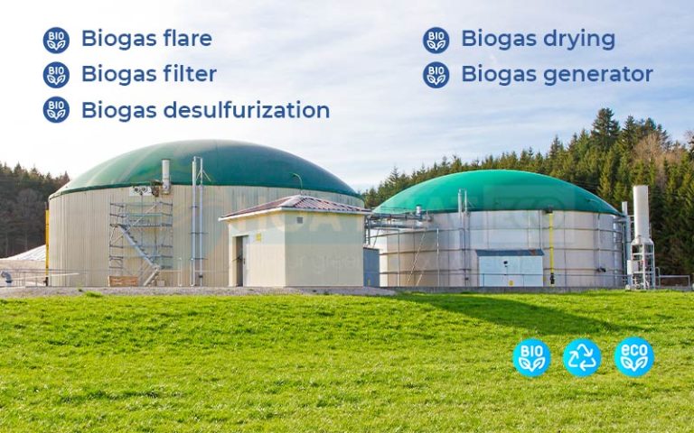 Biogas flare | Hoa Phat Eco